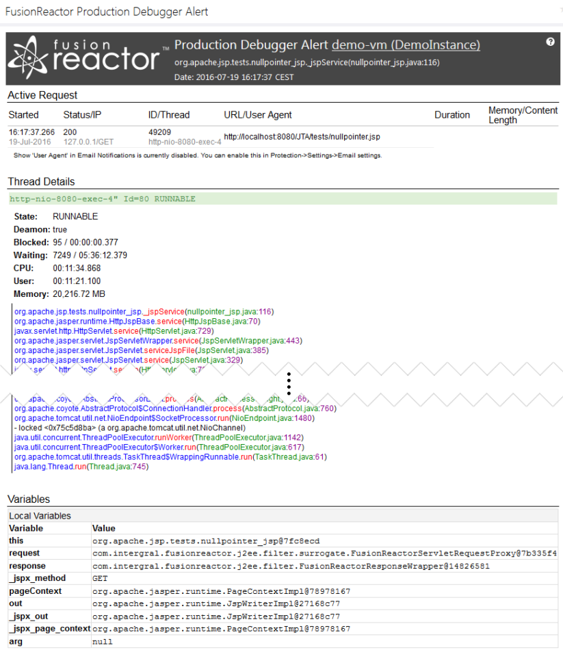 Production Debugger - FusionReactor Observability & APM