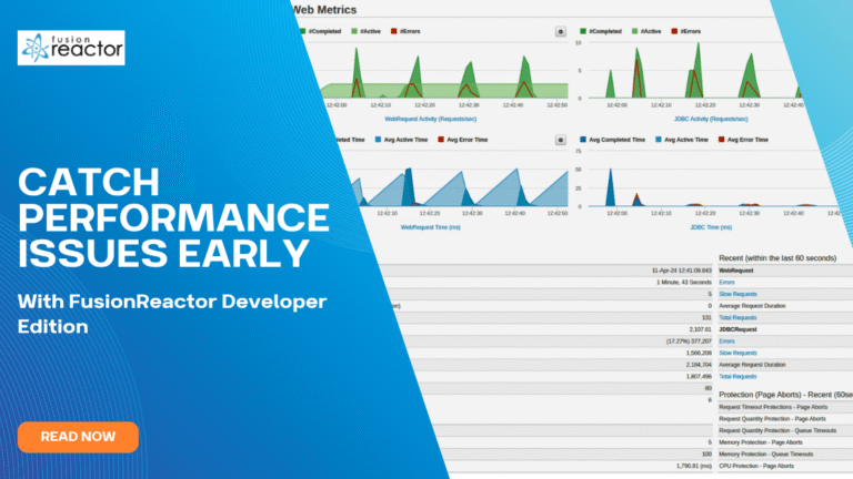 Catch Performance Issues Early - FusionReactor Developer Edition ...